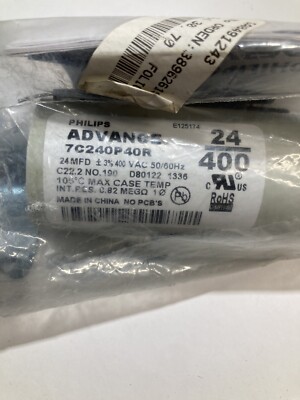 PHILIPS ADVANCE 7C240P40R Dry Film HID Capacitor 24 UF 400V 50/60 Hz | eBay