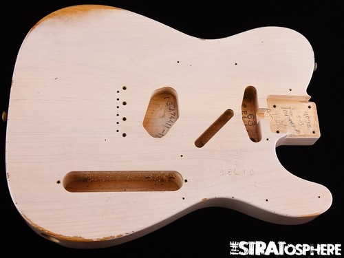 Fender Custom Shop 1963 Relic Telecaster BODY Tele 63 Nitro White ...