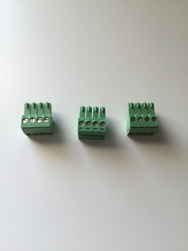 Set Of (3) 4 Pin Terminal Block Connector - Crestron, Speakercraft, B&K ...
