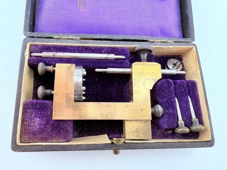 Watchmaker Balance Staff Wheel Drilling Tool Set Swiss | eBay