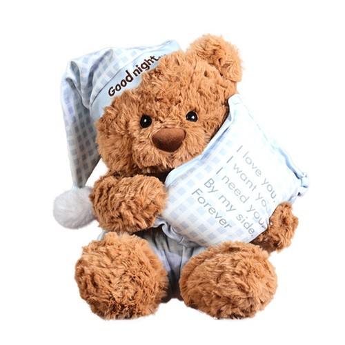 Little cucu Sleepwear Bear Plush Toy-Official Stuffed Animal with ...
