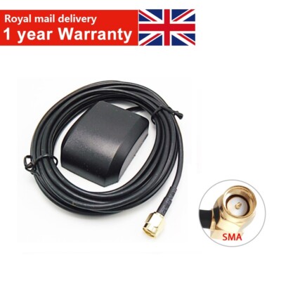 GPS Antenna Aerial For Android Car Stereo SMA Screw On Connector SAT ...