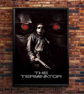 The Terminator (1984) Classic Movie Poster The Terminator Robot from ...