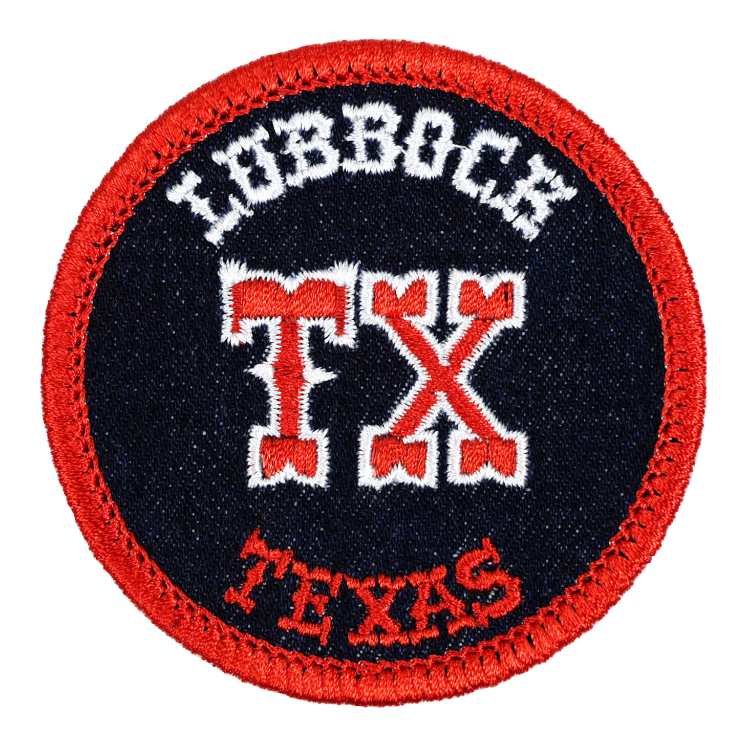 Lubbock Texas Embroidered Patch Black/Red Iron-On Sew-On Jacket Backpack Hat Bag | eBay