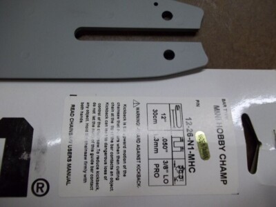 CARLTON CHAIN SAW BAR 12" 3/8LP" 44 DL MINI HOBBY CHAMP FITS STIHL 12 ...
