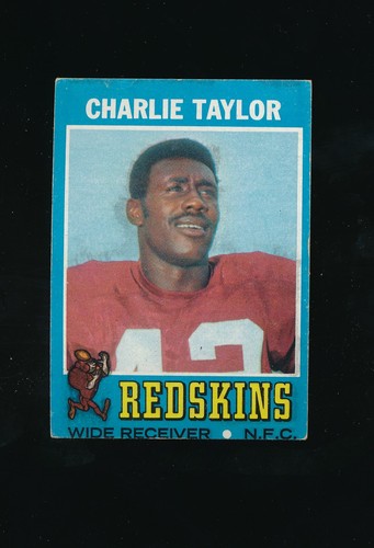1971 Topps #26 Charley Taylor Charlie cool ghost image variation HOF ...