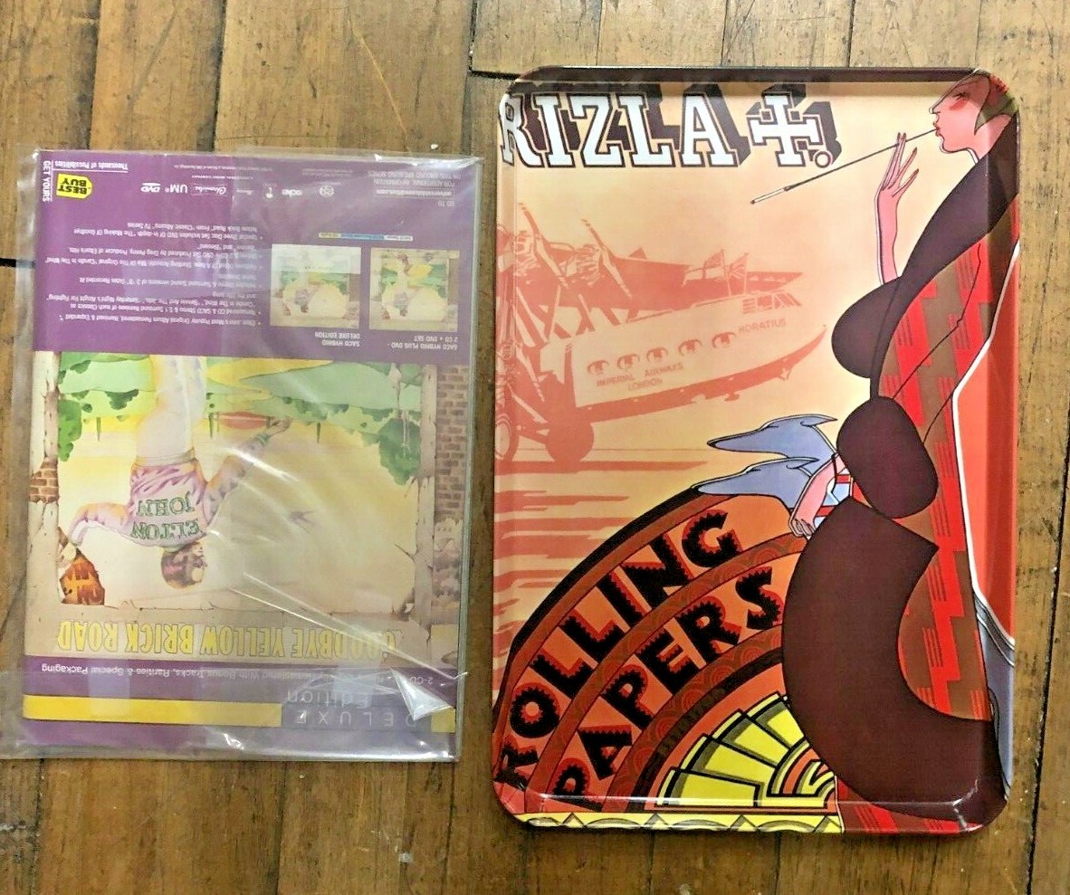 Vintage RIZLA Papers Art Deco Rolling Tray Large 13 1/2 x 9 Large Raw ...