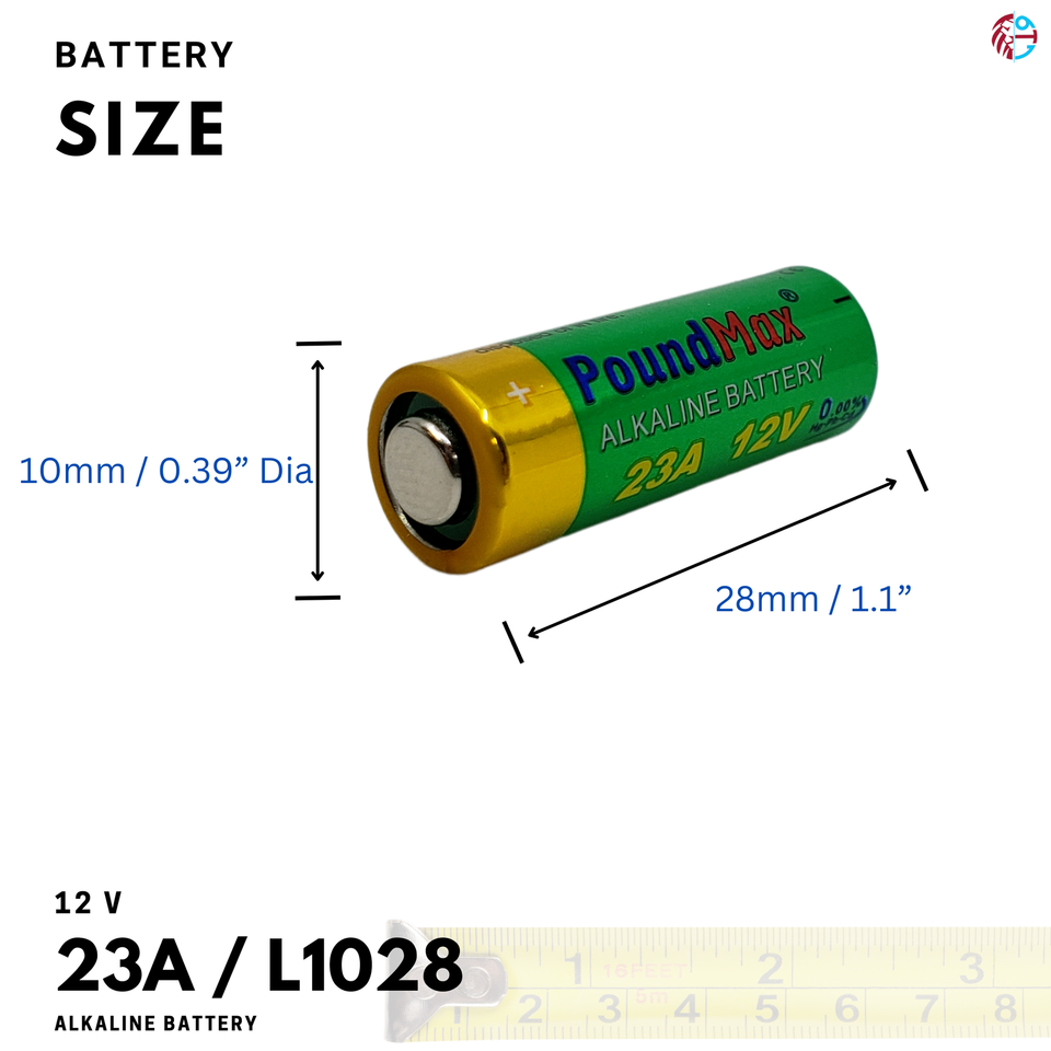 5 x P23GA 23AE 12v MN21 k23A LRV08 23A 12V PoundMax Alkaline Security ...