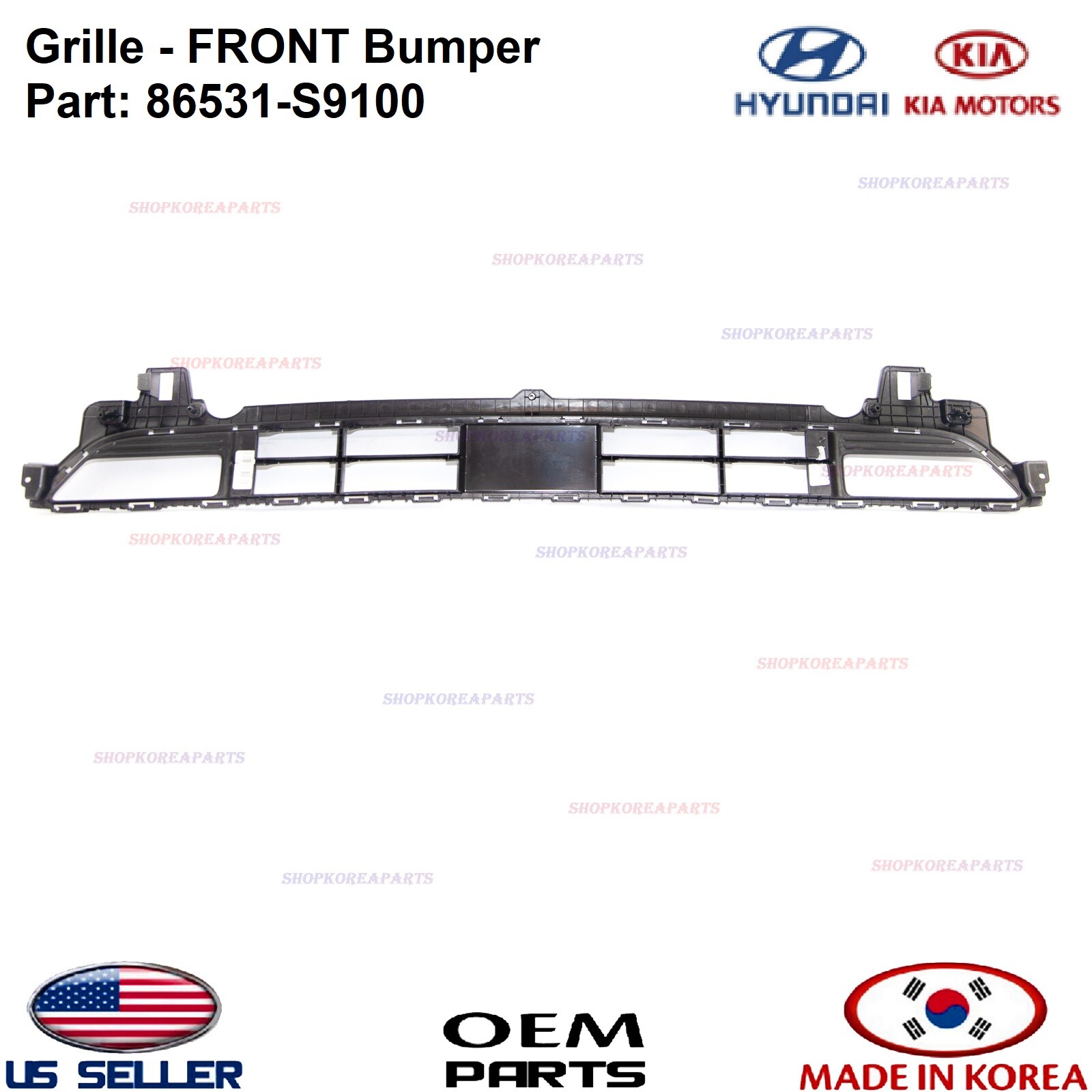 Genuine Front Bumper Lower Grille ⭐OEM⭐ KIA TELLURIDE 2020-2022 ...