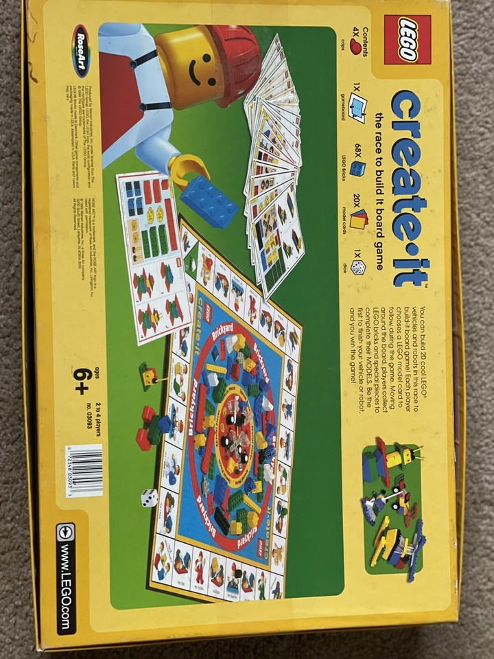 Lego The Race To Build It Board Game (3093) 72348030933 | eBay