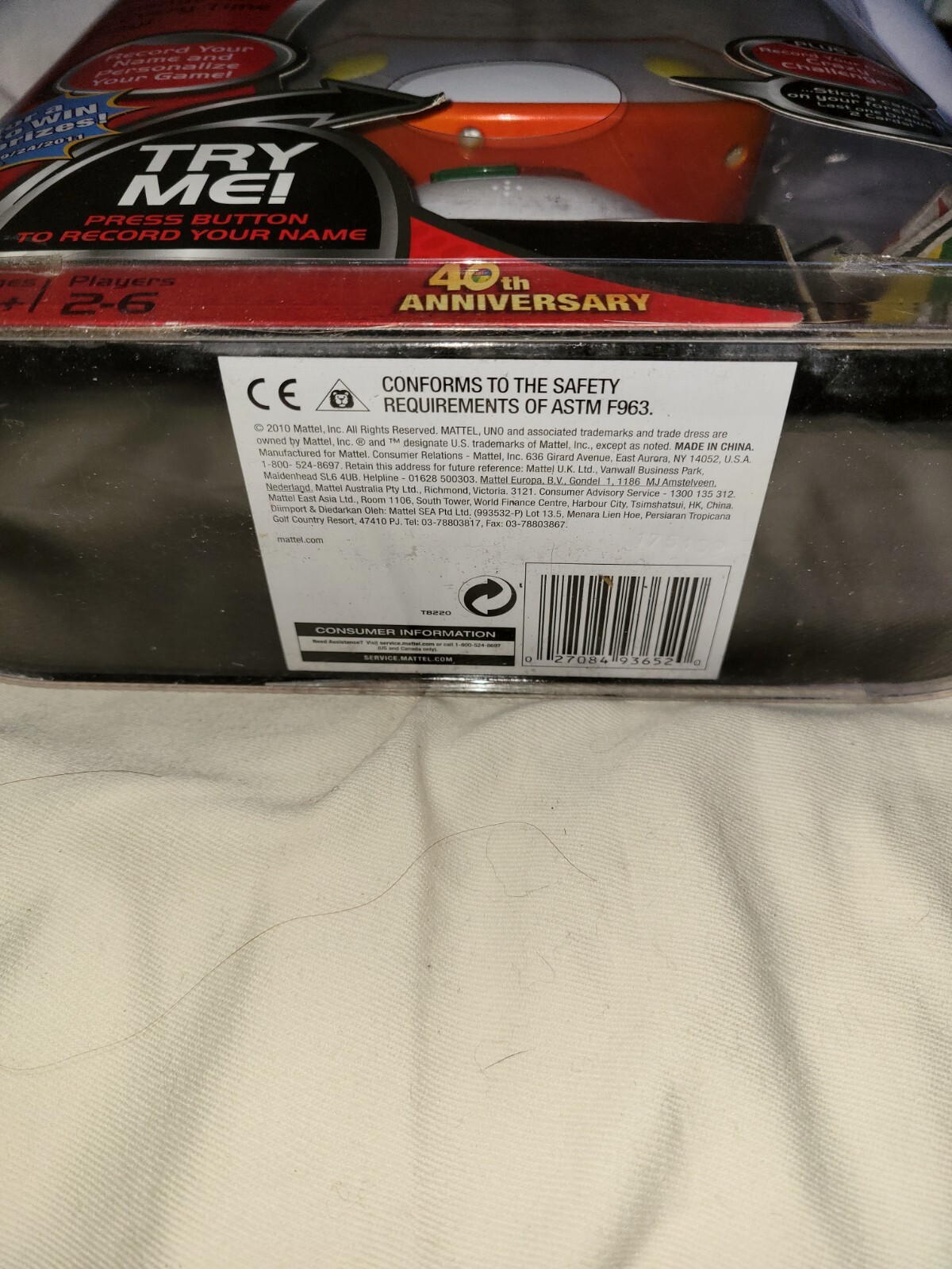 Mattel Interactive UNO Roboto Customizable Card Game - T8220 for sale ...