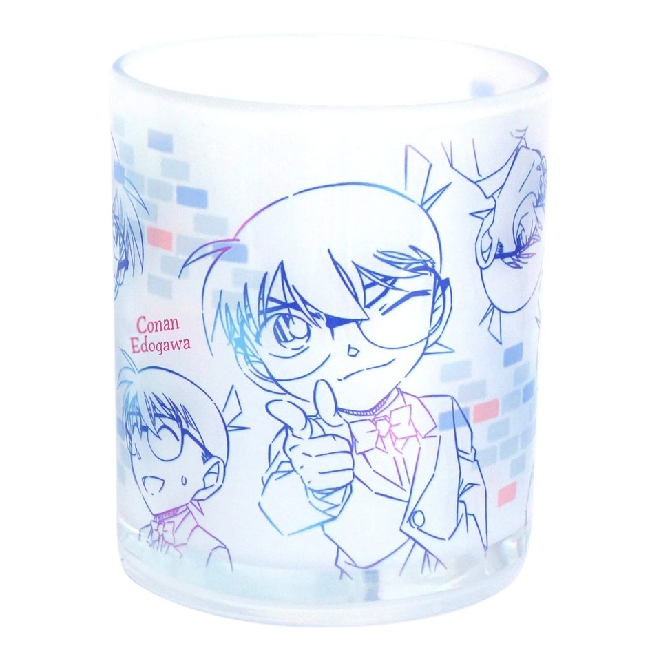 "Detective Conan" Conan Mug, Glass, Approx. 320ml, Line Art Design ...