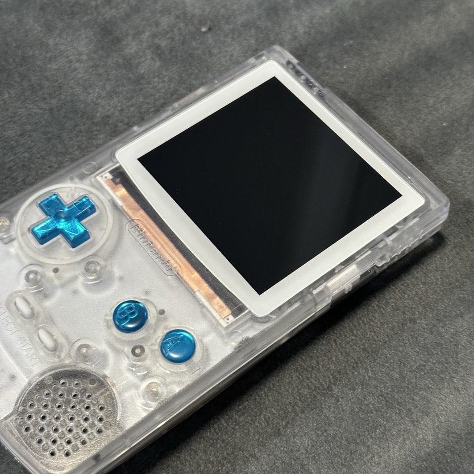 Game Boy Color FPGBC Console - IPS Screen + USB-C Rechargeable White ...
