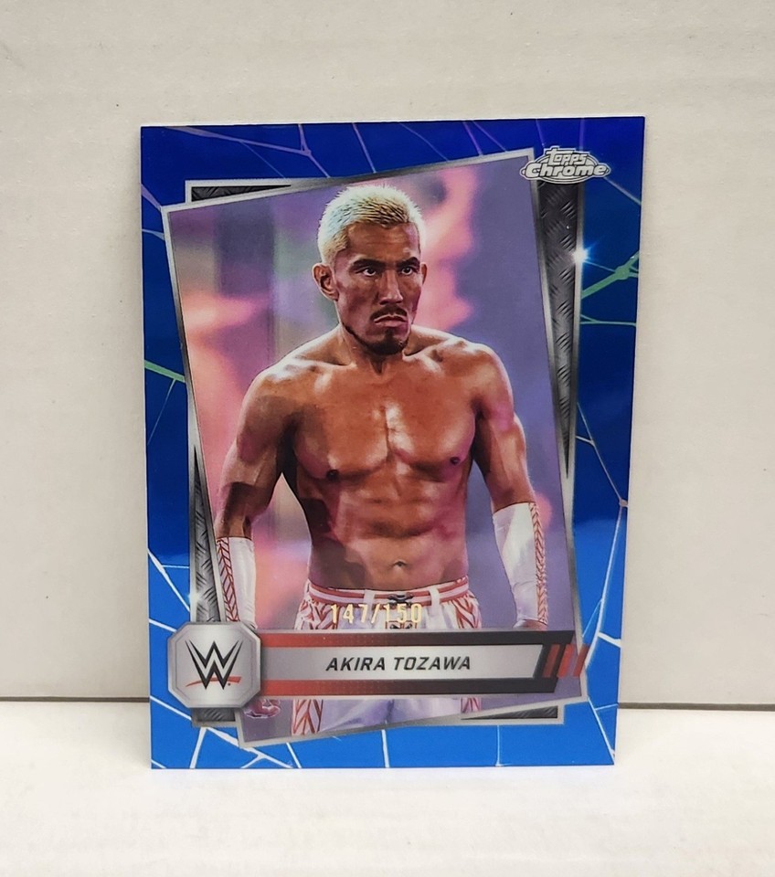 AKIRA TOZAWA 2025 Topps Chrome WWE BLUE REFRACTOR ~ #'d /150 | eBay