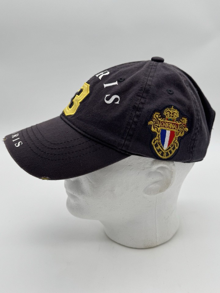 Robin Ruth Paris 3 Hat – Black & Yellow Embroidered Adjustable Cap | eBay