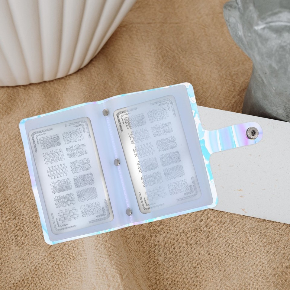 Nail Art Stickers Storage Books Nail Art Decals Collecting Album Nail ...