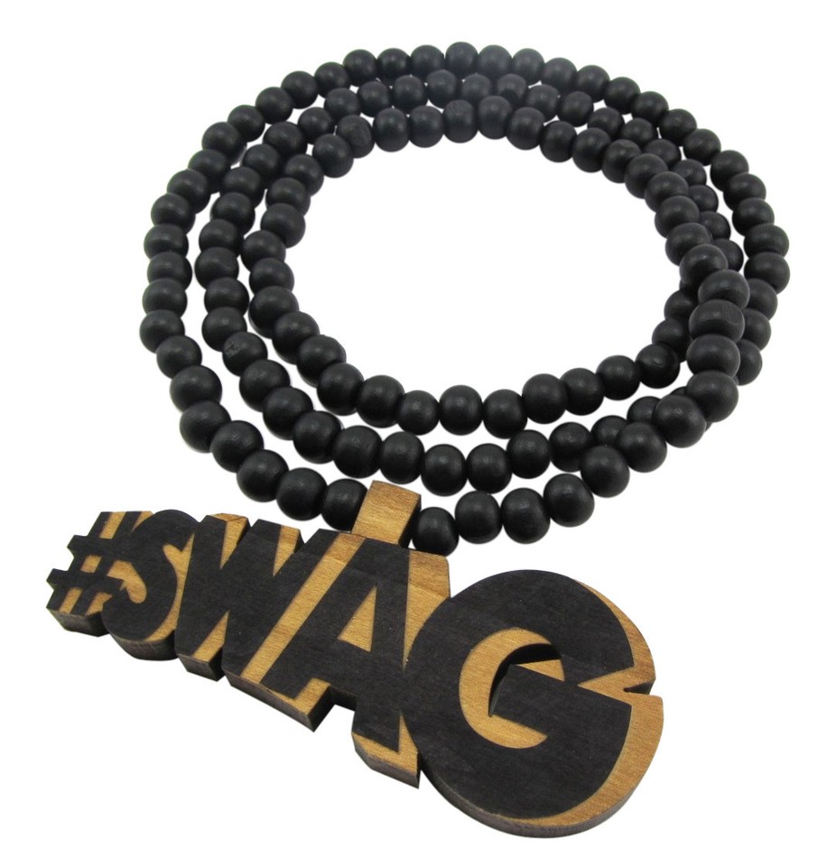 WOODEN SOULJA BOY #SWAG PENDANT PIECE CHAIN NECKLACE GOOD WOOD TWEETER ...