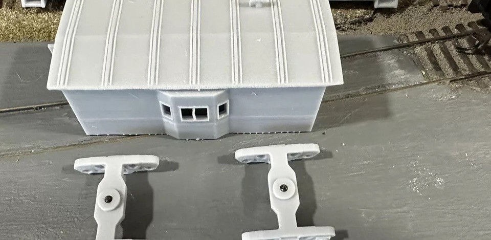 HO TRANSFER CABOOSE SHORT BODY BAY WINDOW SHORT ROOF Southern Pacific ...