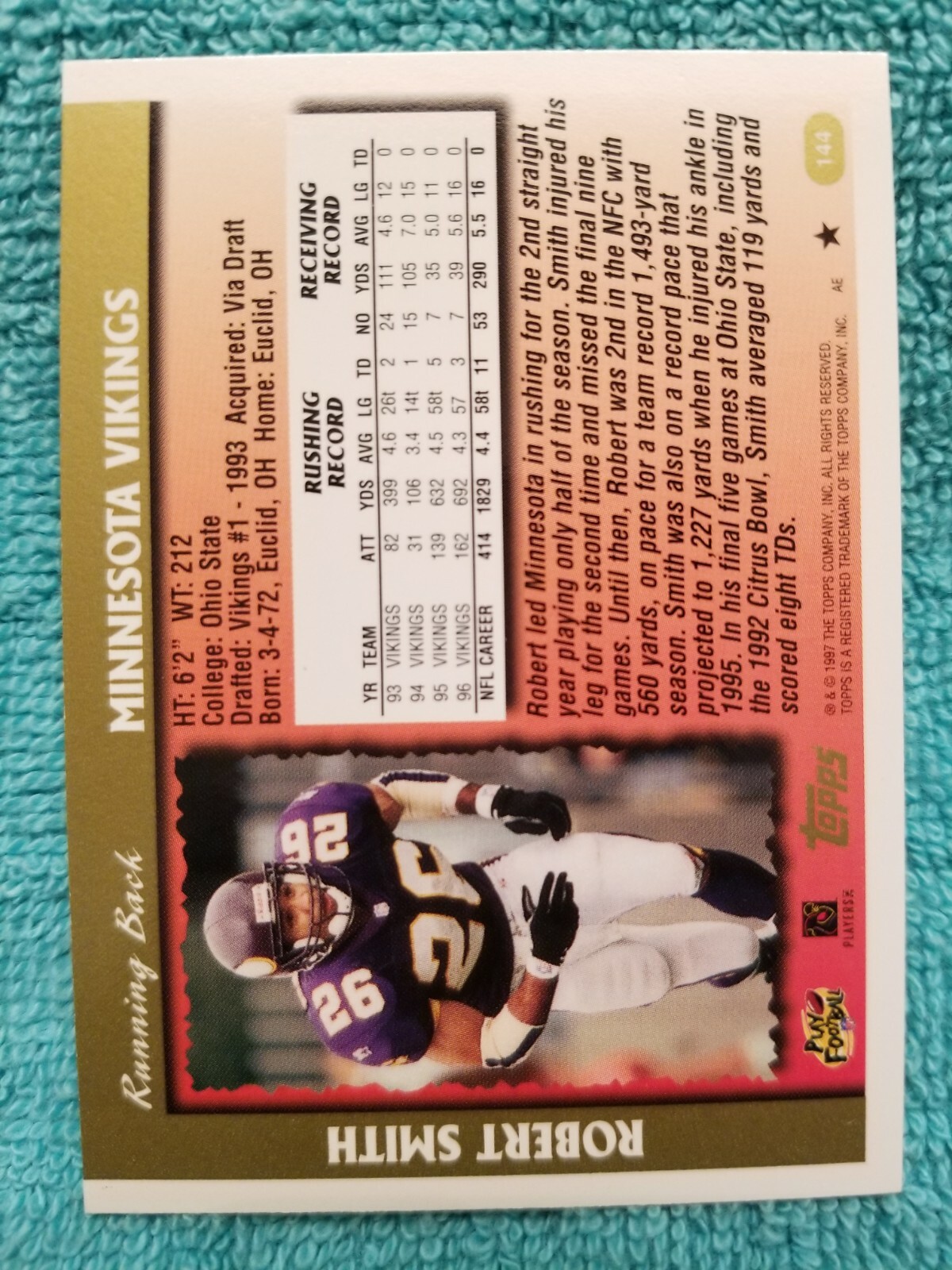 1997 Topps - Robert Smith #144 for sale online | eBay
