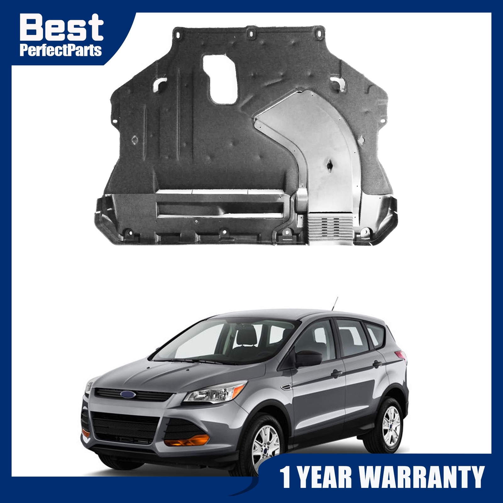 Rear Splash Shield Engine Cover Fits Ford 15-17 Lincoln MKC 13-17 ...