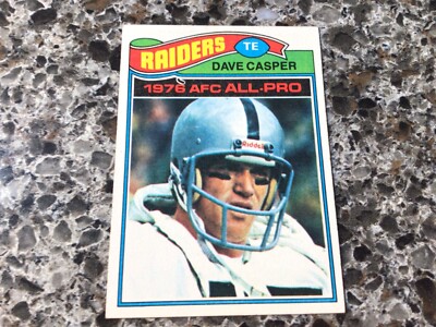 1977 Topps Dave Casper Rookie #380 VG wrinkle *DC1 | eBay