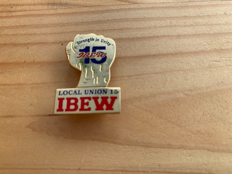 IBEW Lapel Pin Local 15 - Free Shipping | eBay