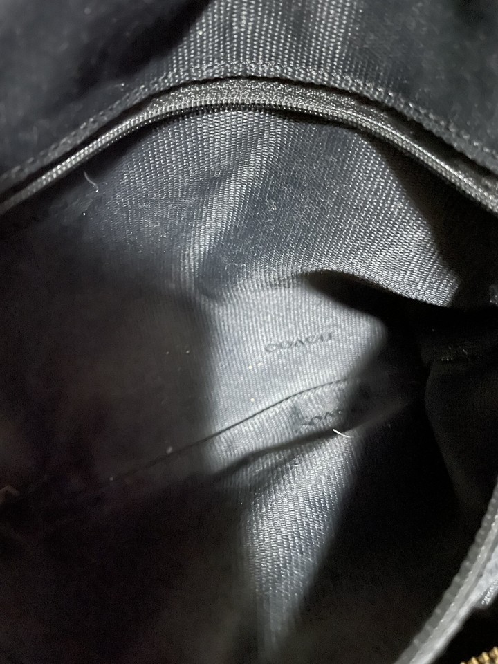 Coach Pebble Leather Scout Hobo Bag Shoulder Purse Black Handbag | eBay