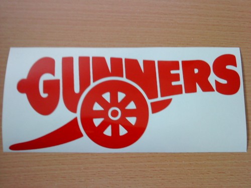 arsenal gunners vinyl car sticker rear window side graphic decal bumper ...
