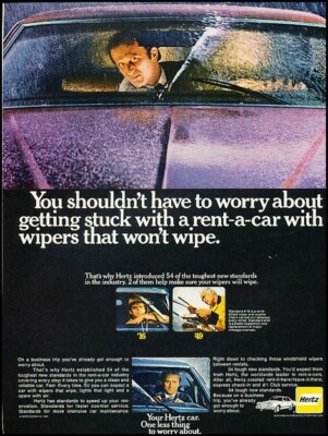 1975 Ford Hertz Wipers Original Advertisement Print Art Car Ad J642A | eBay