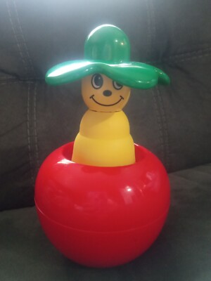 Vintage LEGO Primo Duplo Musical Apple Toy 2973 Roly Poly 7” Tested ...