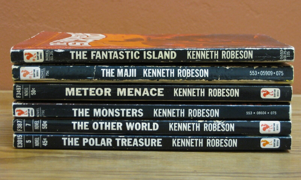 LOT OF 6 DOC SAVAGE FANTASY ADVENTURE NOVELS by KENNETH ROBESON ...