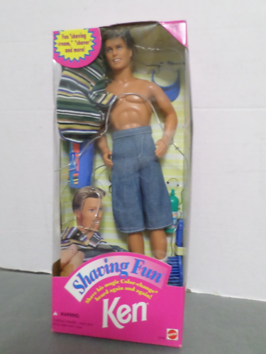 VTG 1994 Mattel Barbie Shaving Fun Ken Doll Color Changing Beard | eBay