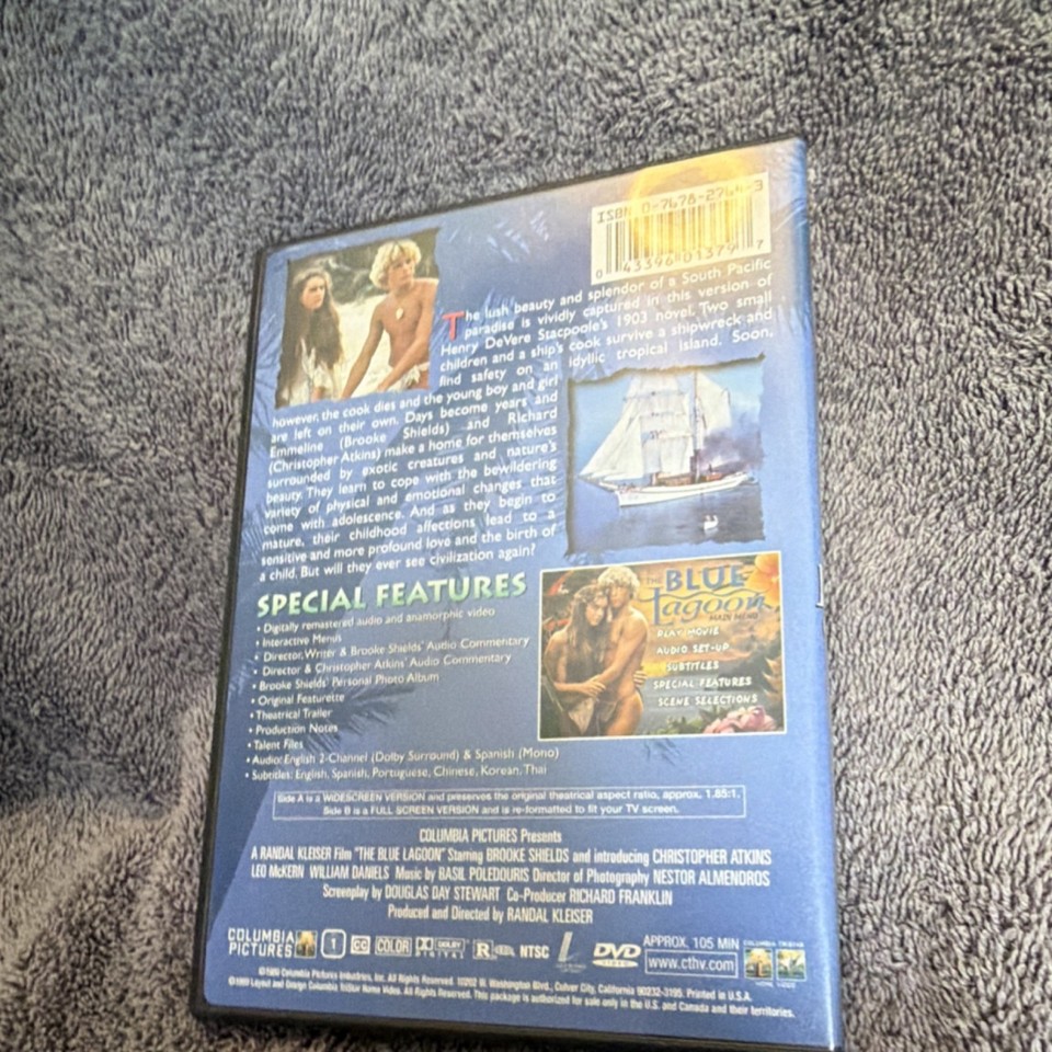 Columbia Pictures The Blue Lagoon DVD Special Edition Brooke Shields ...