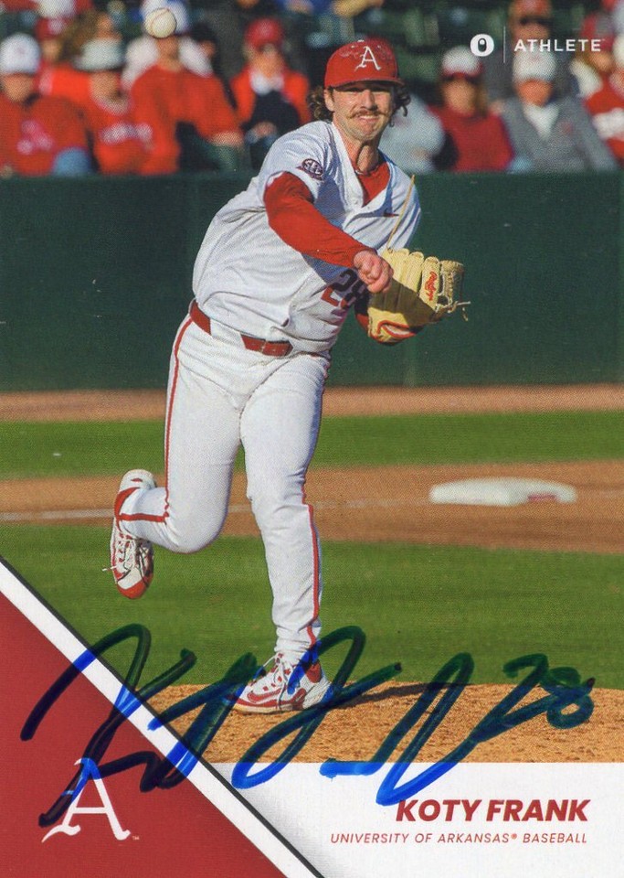 Arkansas Razorbacks 2024 Onit NIL Autographed Baseball Cards IP Auto ...