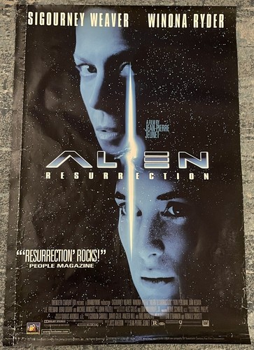 ALIEN RESURRECTION Vintage Rare BLUE Sheet Original Video Release Movie ...