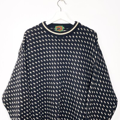 Vintage Boston Traders Pure Wool Sweater Mens Large | eBay