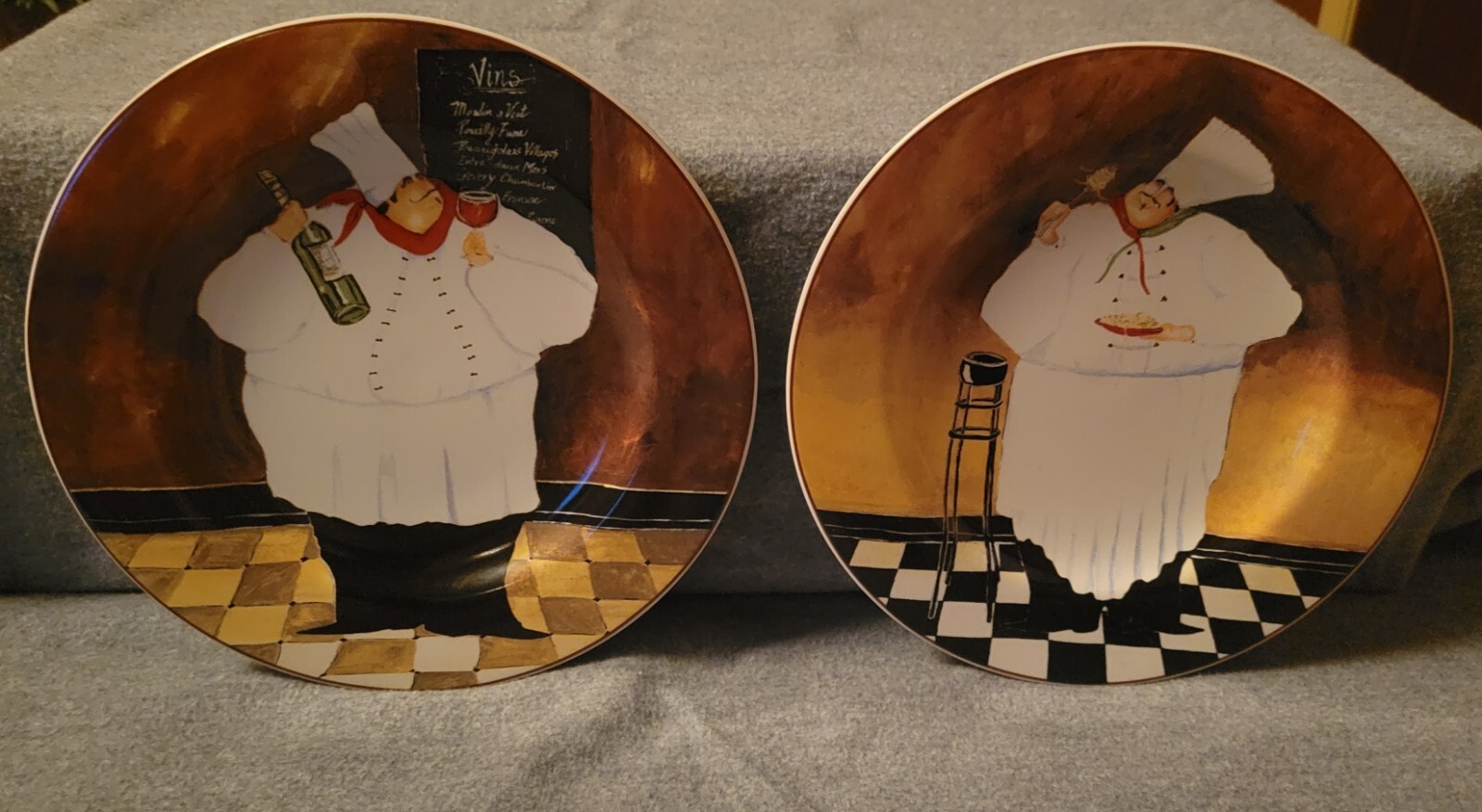 Salad/Dessert/Lunch Plates Al Dente Fat Chef Jennifer Garant Design X4 ...