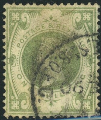 Great Britain #122 Queen Victoria 1sh Postage Stamp United Kingdom 1887 Used | eBay
