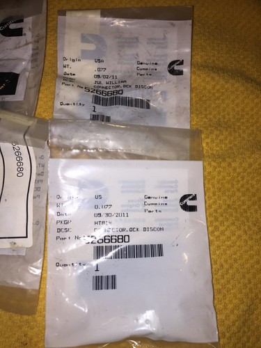 Cummins Diesel Power 5266680 (1pc) quick disconnect connector Genuine ...