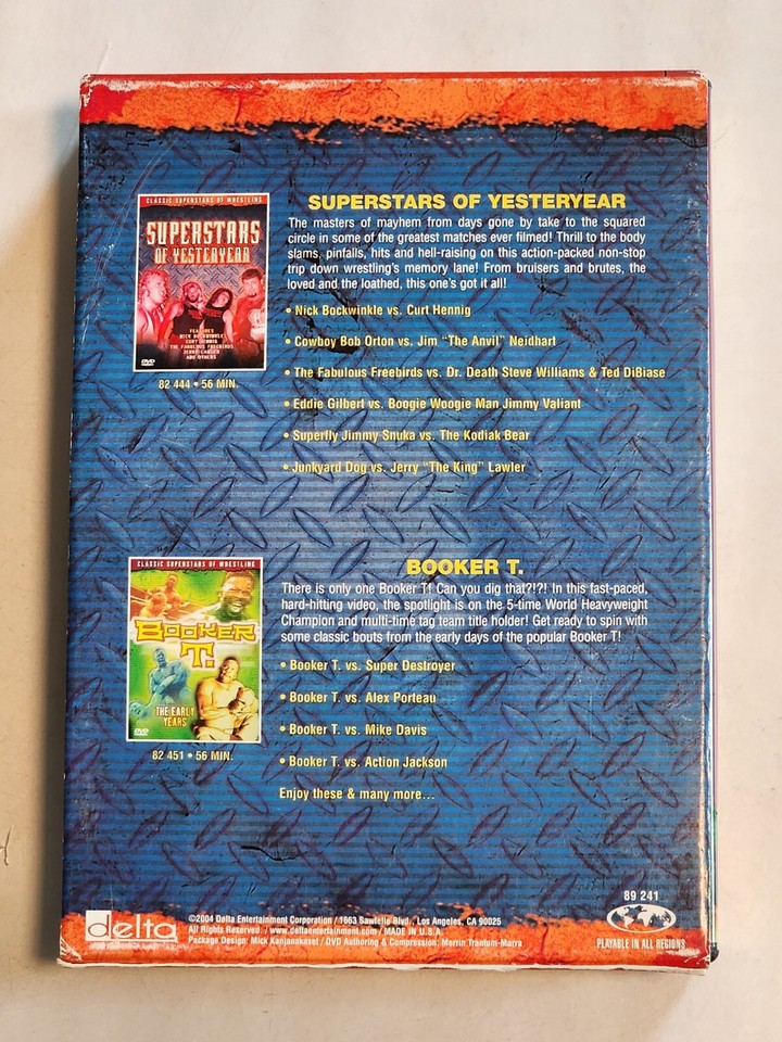 CLASSIC SUPERSTARS OF WRESTLING DVD SET BOOKER T JERRY LAWLER CURT ...