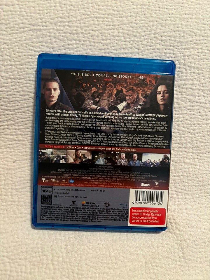 Romper Stomper DVD Mini Series TV Lachy Hulme David Wenham Rare Find ...