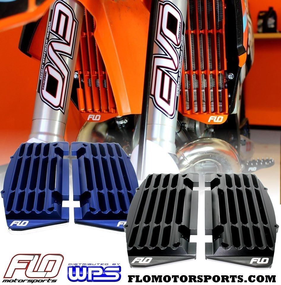 KTM Husqvarna RADIATOR GUARDS / BRACE Blue Flo Motorsports | eBay