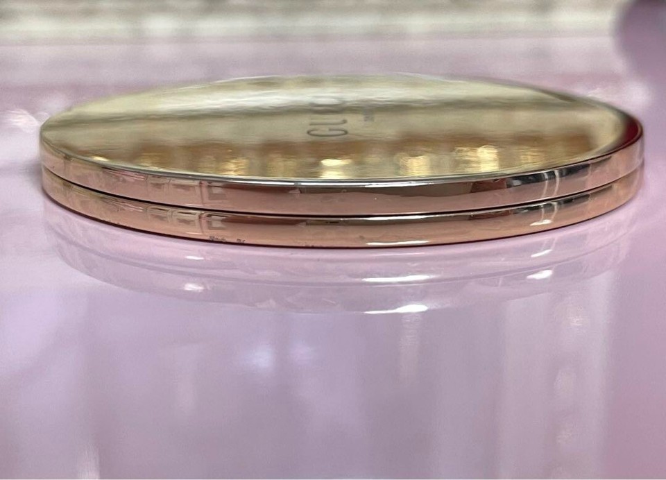 Gucci Compact Mirror Magnifying Glass Novelty Gold Round D7.5×0.6cm ...
