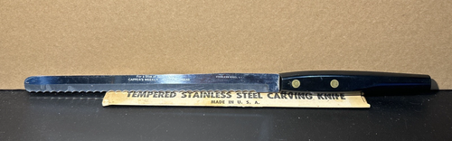 Vtg Carving Knife Cappers Weekly Advertising Stainless Steel USA | eBay
