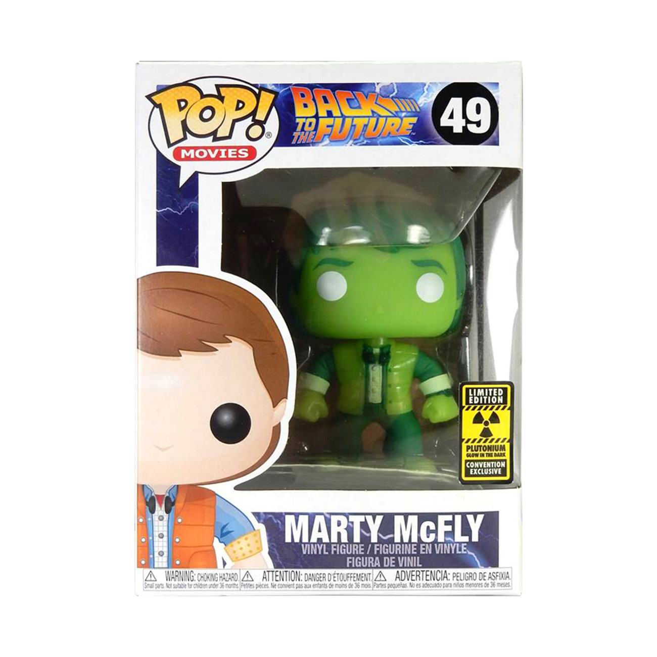 Funko Pop! Vinyl: Back to the Future - Marty McFly (Plutonium Glow in ...