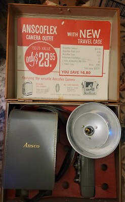 Vintage 1950s Ansco ANSCOFLEX CAMERA OUTFIT-- Amazing condition!! | eBay
