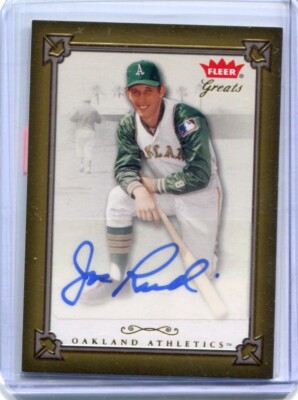 2004 Fleer Greats of the Game - JOE RUDI - Autograph - OAKLAND ...