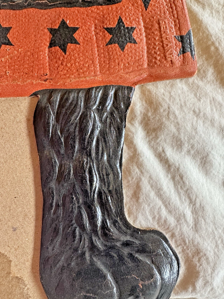 1920s Astrological Magic Cats Die Cut Heavily Embossed Halloween Couple ...
