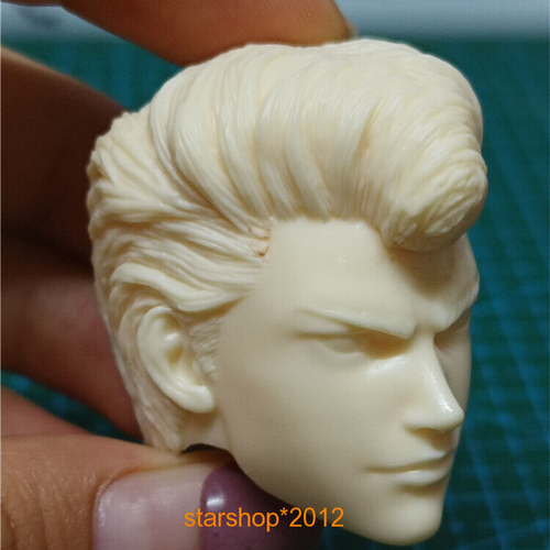 1:6 Head Sculpt Japanese Anime Man Carving Fit 12in Male Action Figure ...