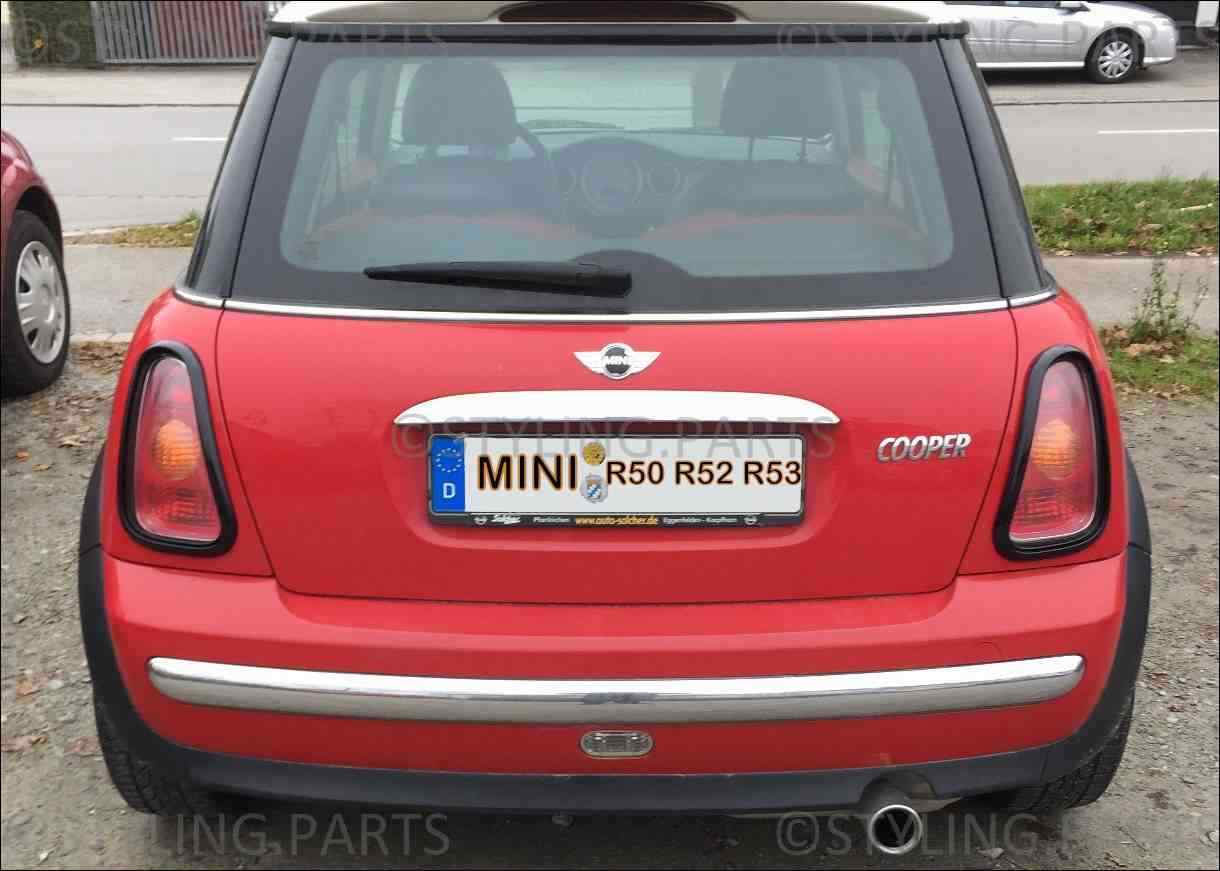 RÜCKLICHT ZIERRAHMEN SCHWARZ für MINI COOPER R50 R53 2001-11/2006| R52 ...